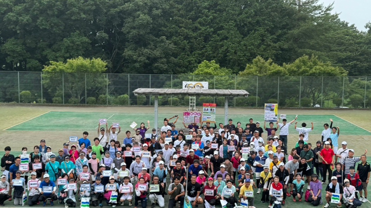 豪華賞品沢山！第39回ブイサインカップ | 栃木県 那須スポーツパーク（砂入り人工芝）のテニスオフ会・練習会 | テニスベア